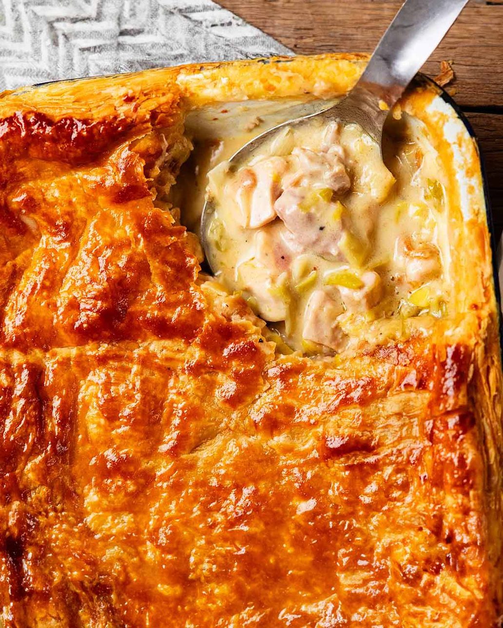 Chicken and leek pie - RecipeTin Eats