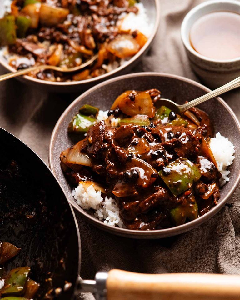 Beef in black bean sauce - RecipeTin Eats