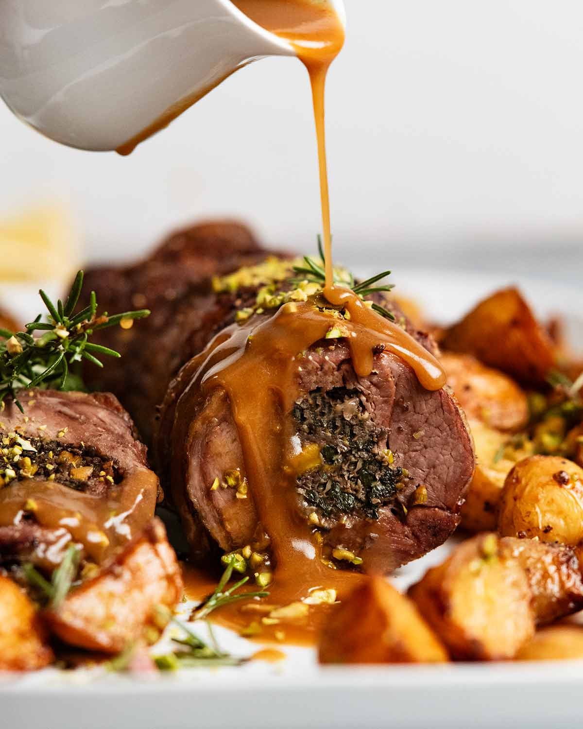 Slow-roast Easter stuffed lamb - RecipeTin Eats