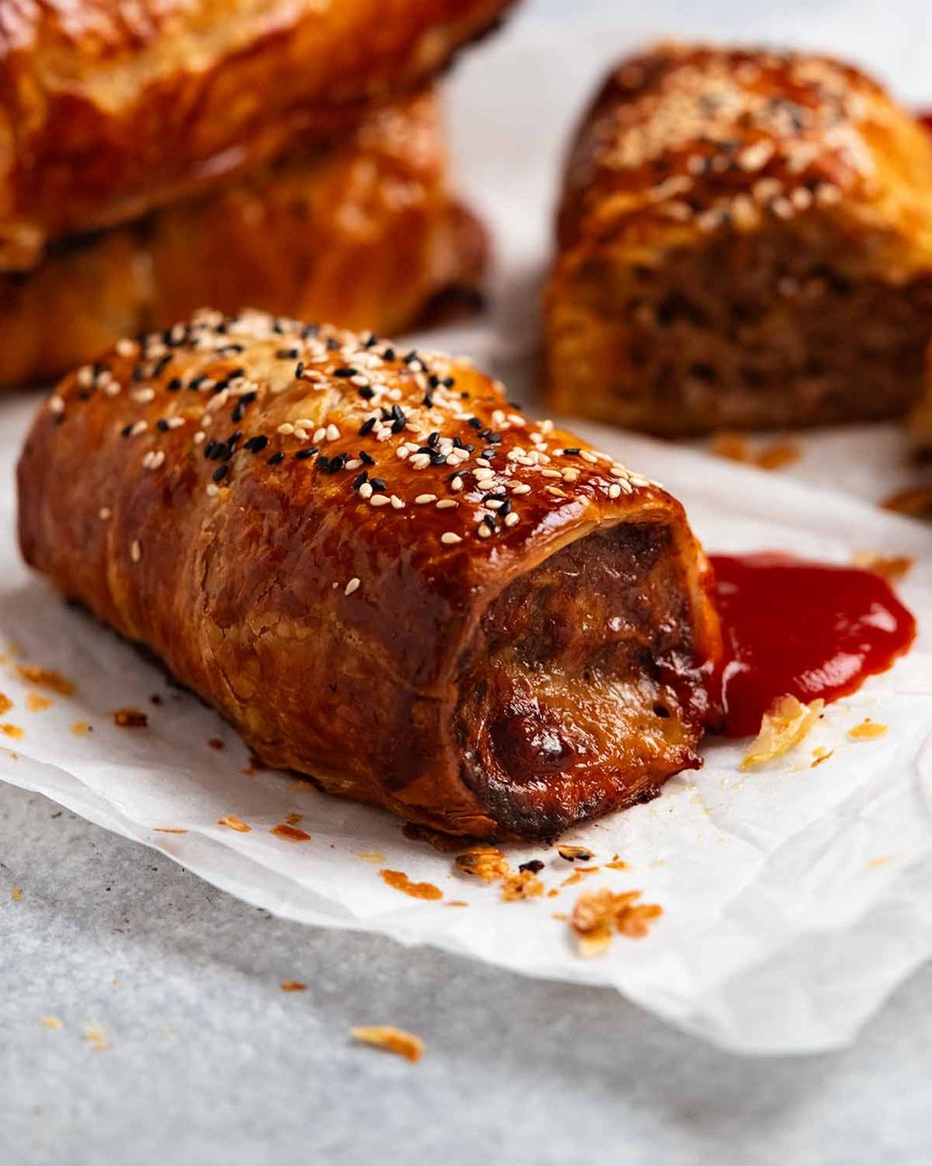 B85 Beef Sausage Rolls - RecipeTin Eats