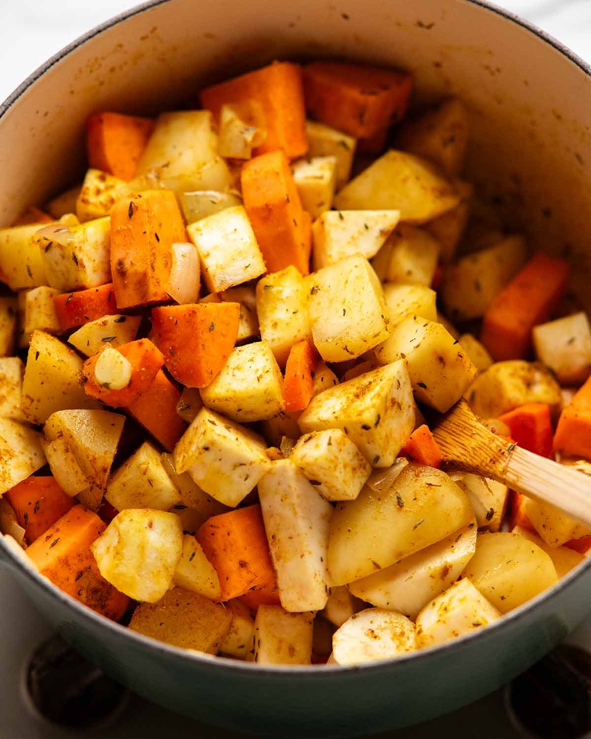 Country harvest root vegetable soup - RecipeTin Eats