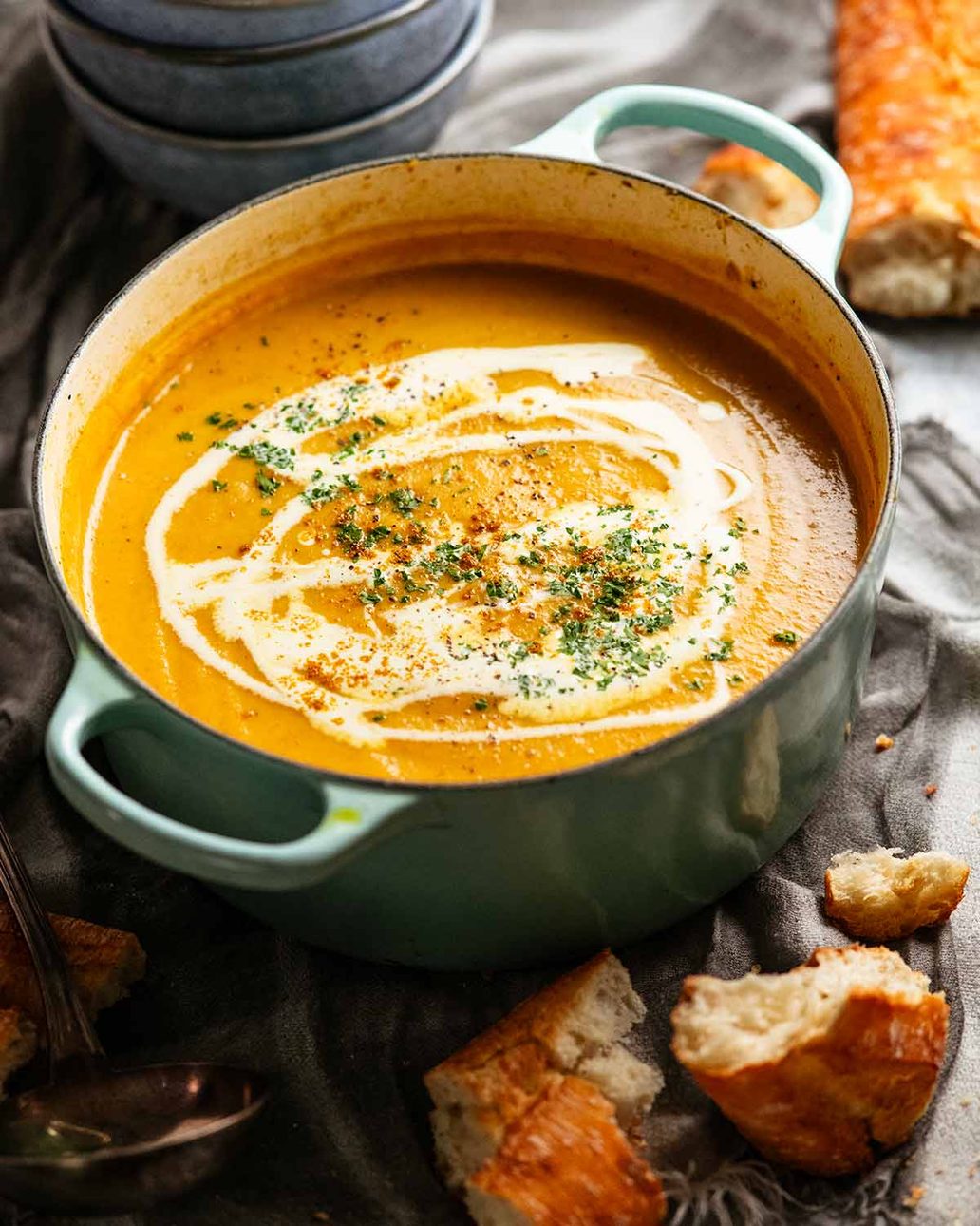 Country harvest root vegetable soup - RecipeTin Eats