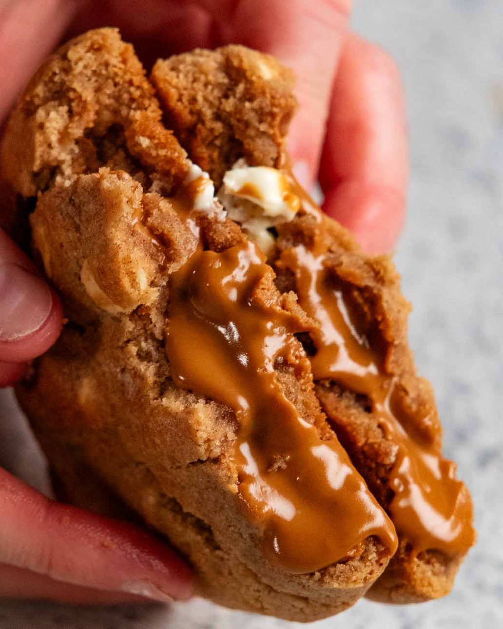 Biscoff stuffed cookies - RecipeTin Eats