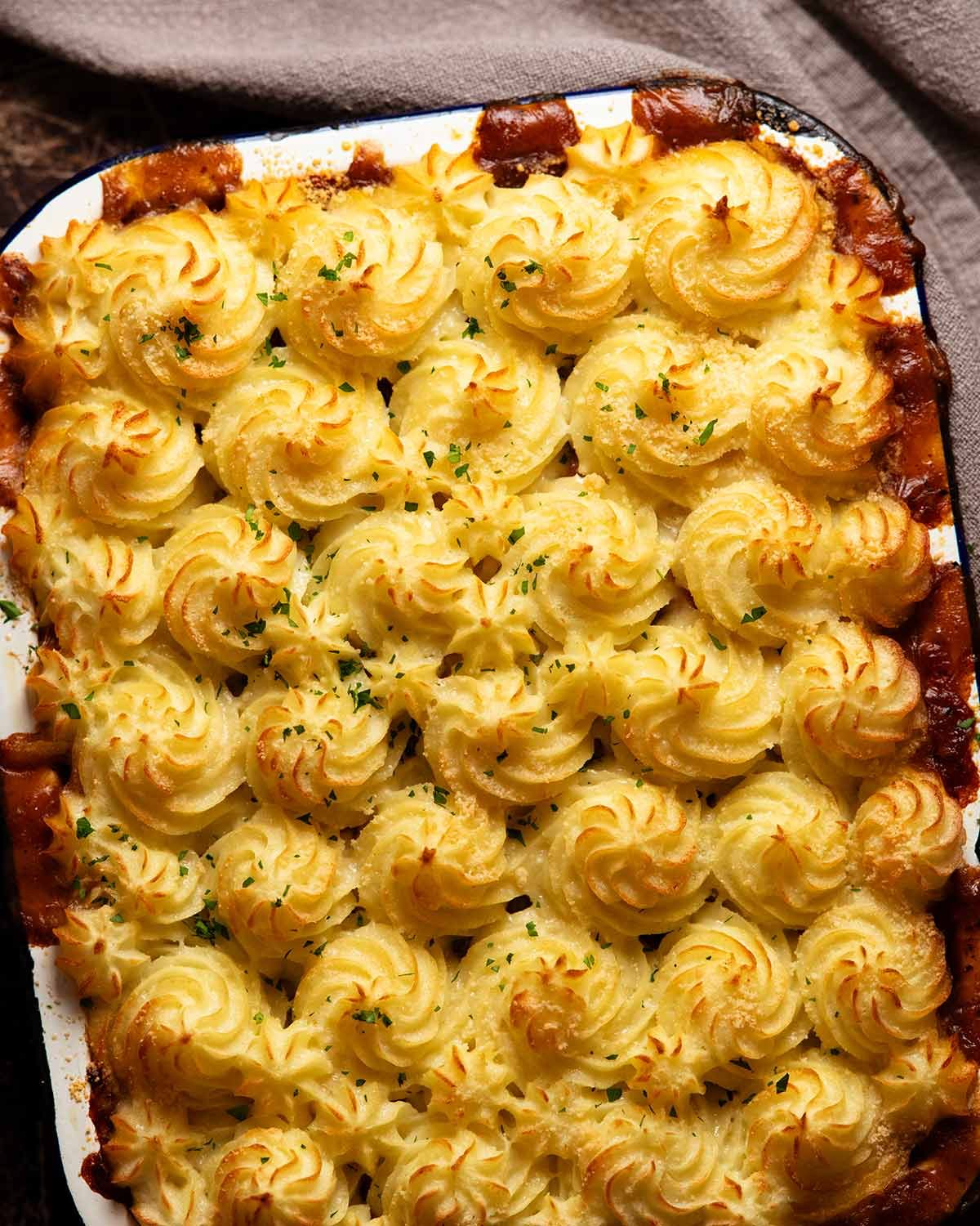 Chicken Mushroom Pie with Duchess Potato - RecipeTin Eats