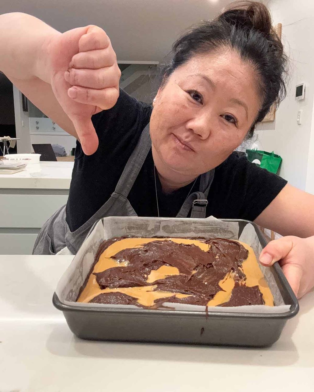 Peanut Butter Stuffed Brownies - RecipeTin Eats
