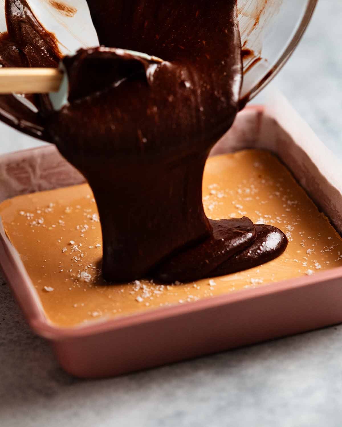 Peanut Butter Stuffed Brownies - RecipeTin Eats