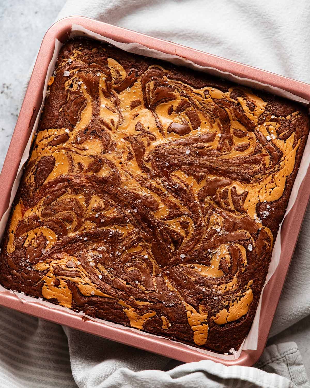 Peanut Butter Stuffed Brownies - RecipeTin Eats