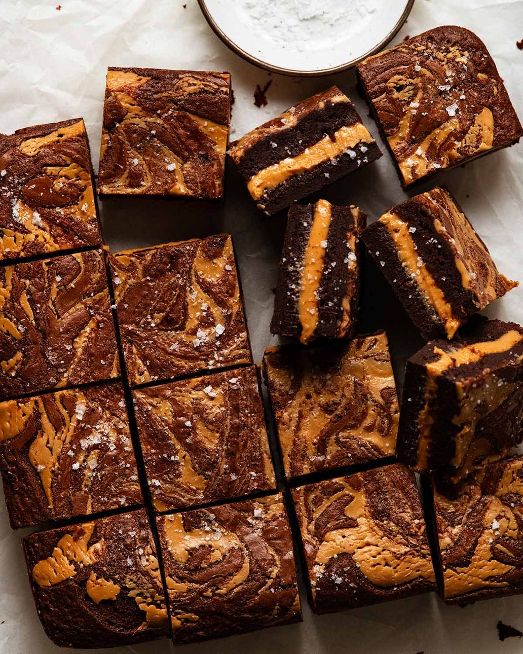 Peanut Butter Stuffed Brownies - RecipeTin Eats