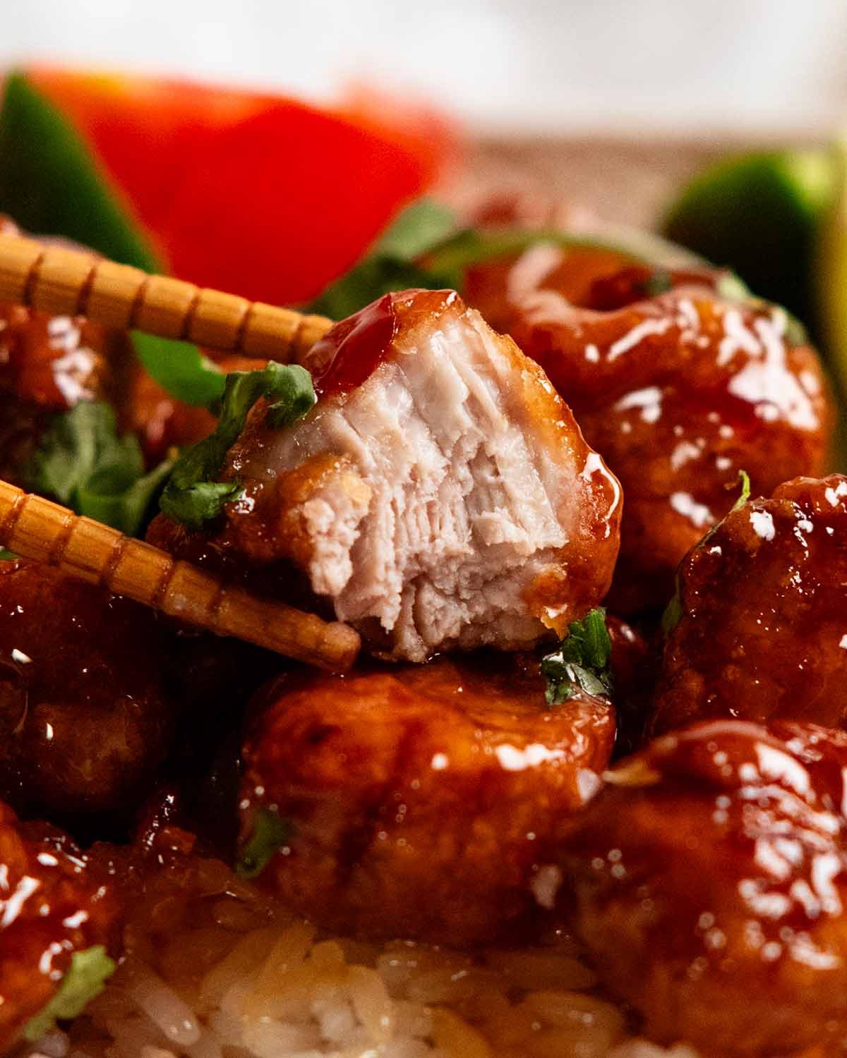 Crispy Thai Pork Bites with Sweet Chilli Sauce - RecipeTin Eats