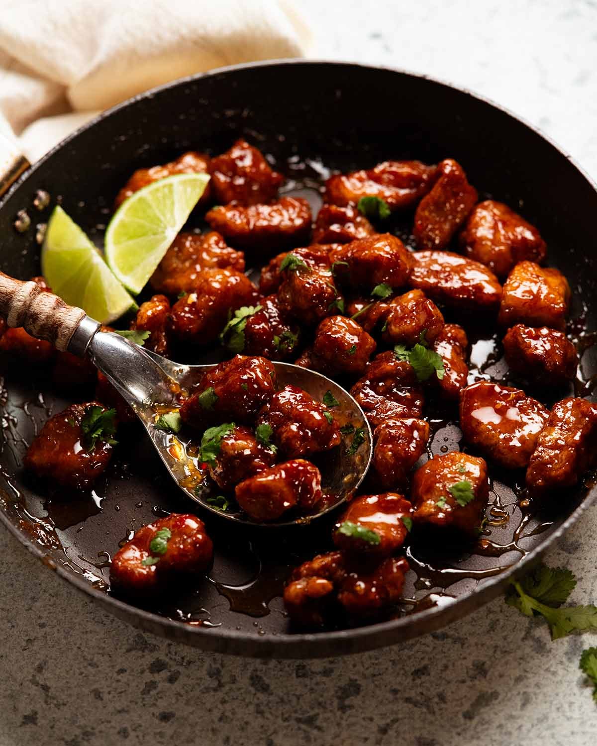 Crispy Thai Pork Bites with Sweet Chilli Sauce - RecipeTin Eats