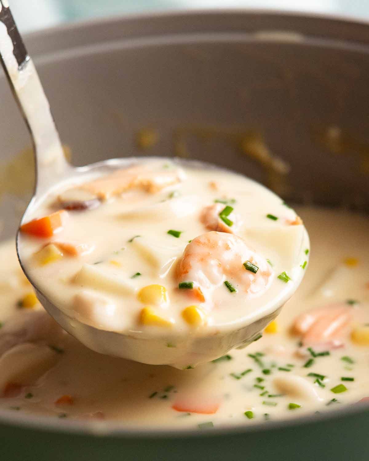 Seafood Chowder - RecipeTin Eats