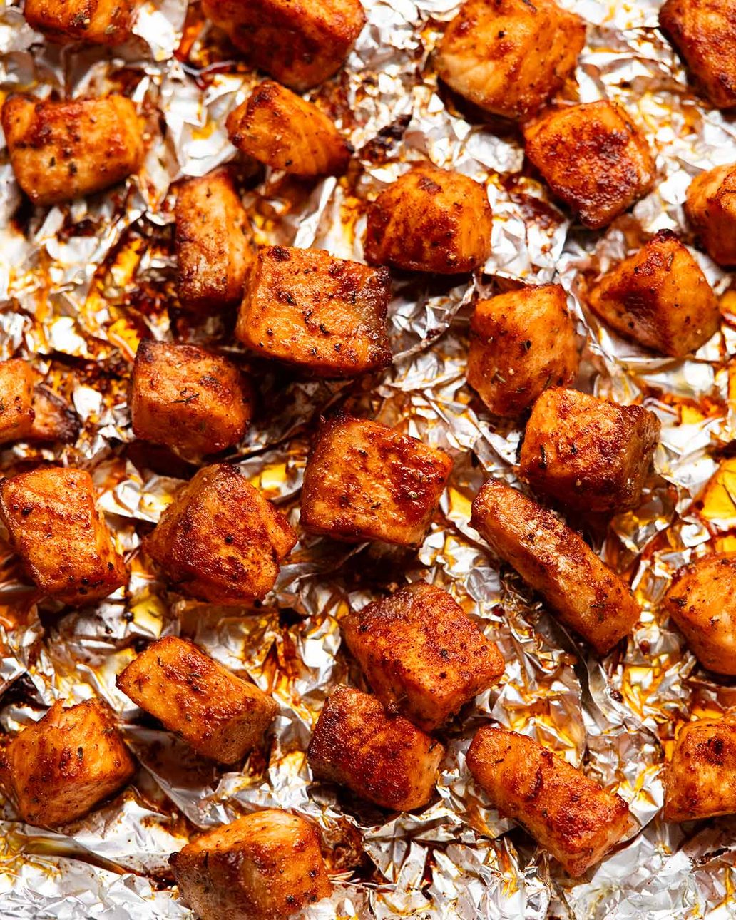 Cajun Baked Salmon Bites - RecipeTin Eats