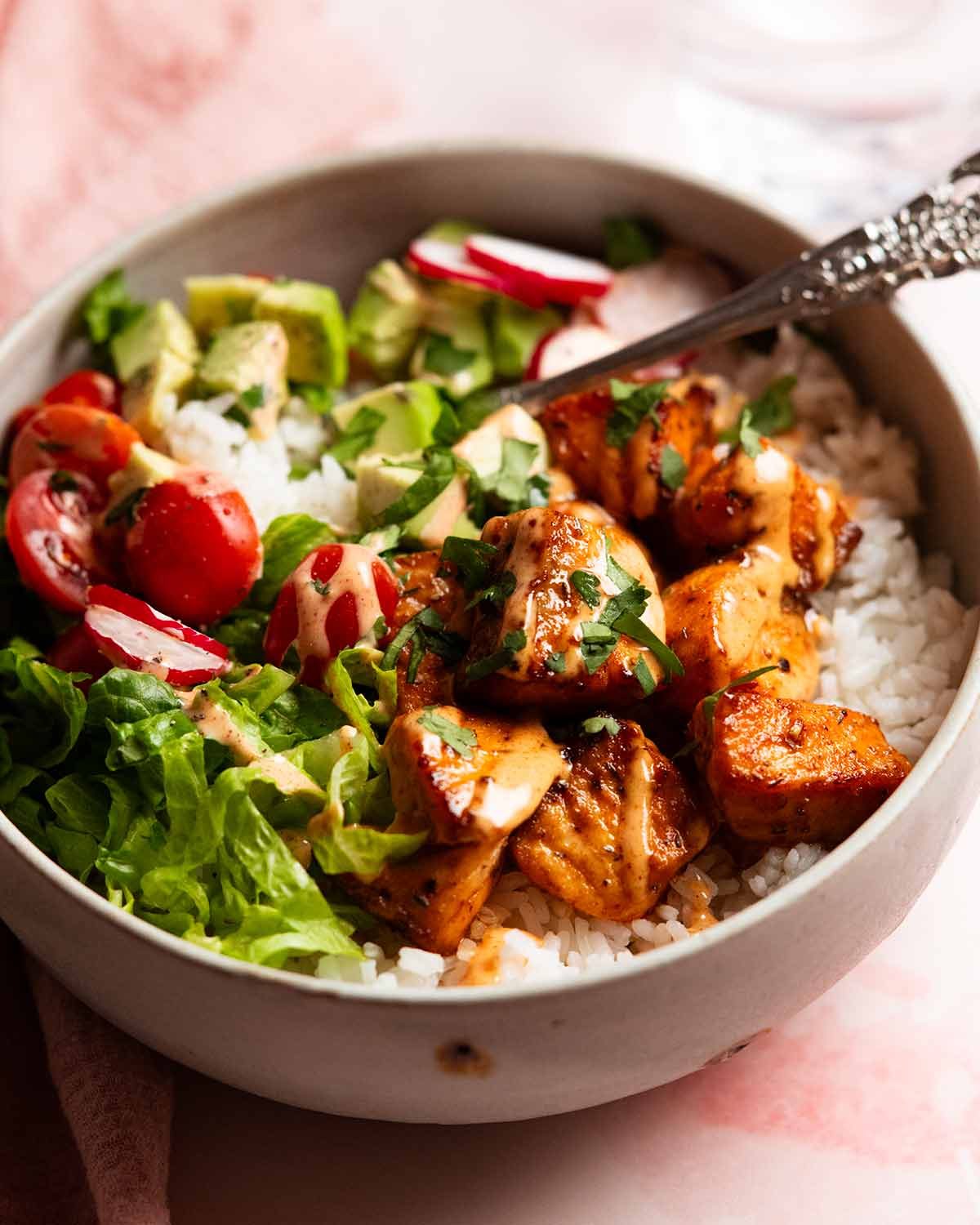 Cajun Baked Salmon Bites - RecipeTin Eats