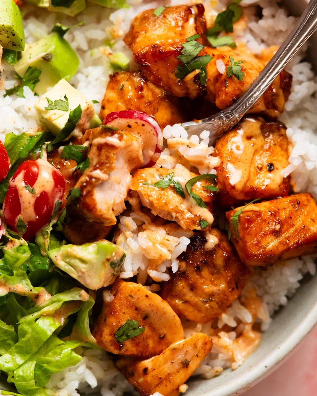 Cajun Baked Salmon Bites - RecipeTin Eats