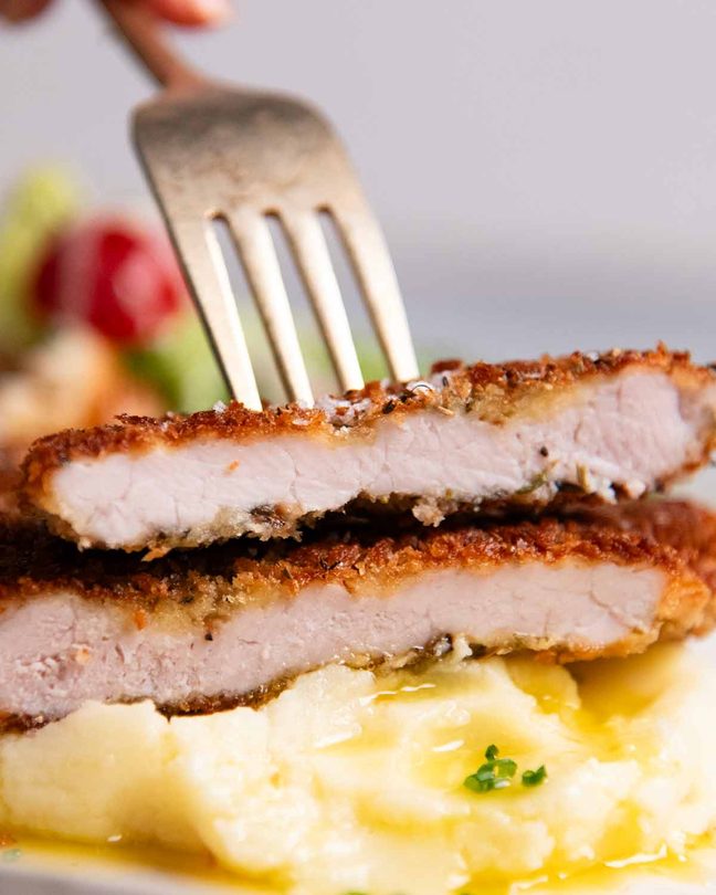French Pork Schnitzel - RecipeTin Eats