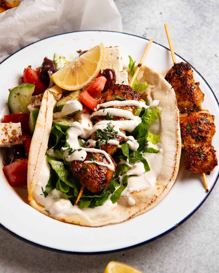 Charcoal Chicken Shop Chicken Skewers - RecipeTin Eats