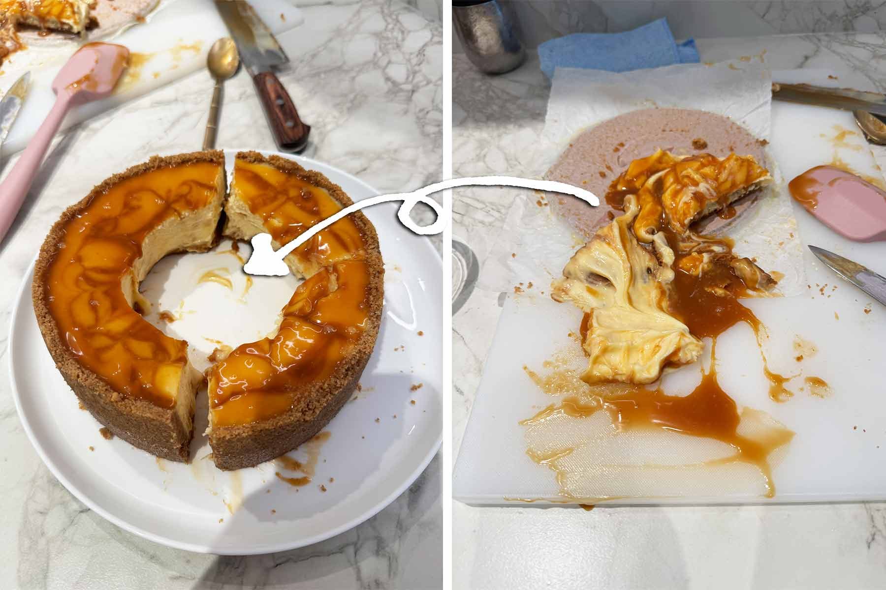 Salted Caramel Cheesecake - RecipeTin Eats