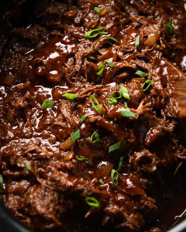Easy Slow Cooker BBQ Shredded Beef - RecipeTin Eats