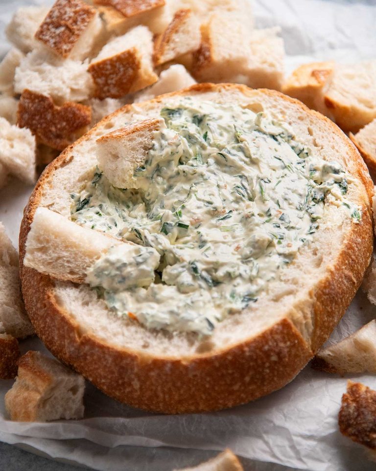 Spinach French Onion Cob Dip - Australia's favourite dip! - RecipeTin Eats