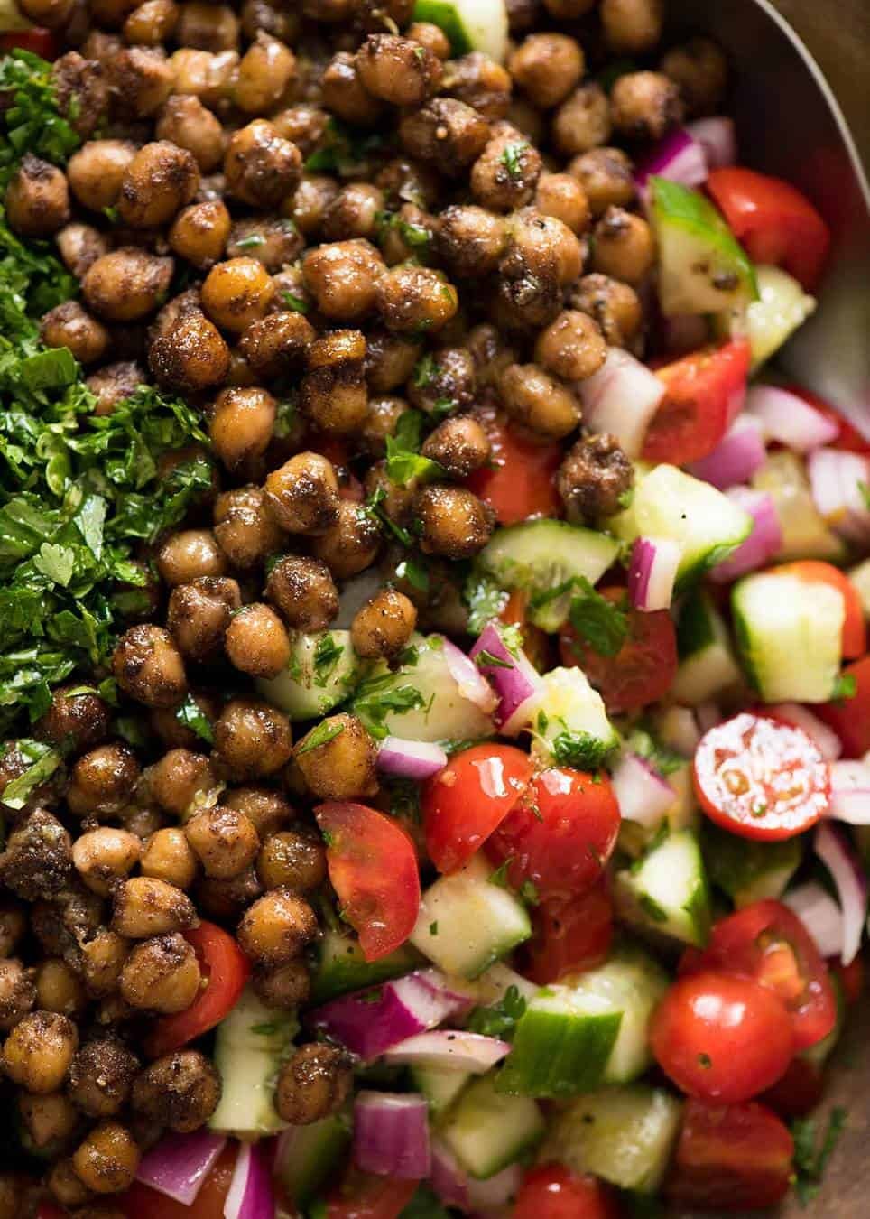 Greek Marinated Chickpea Salad | RecipeTin Eats