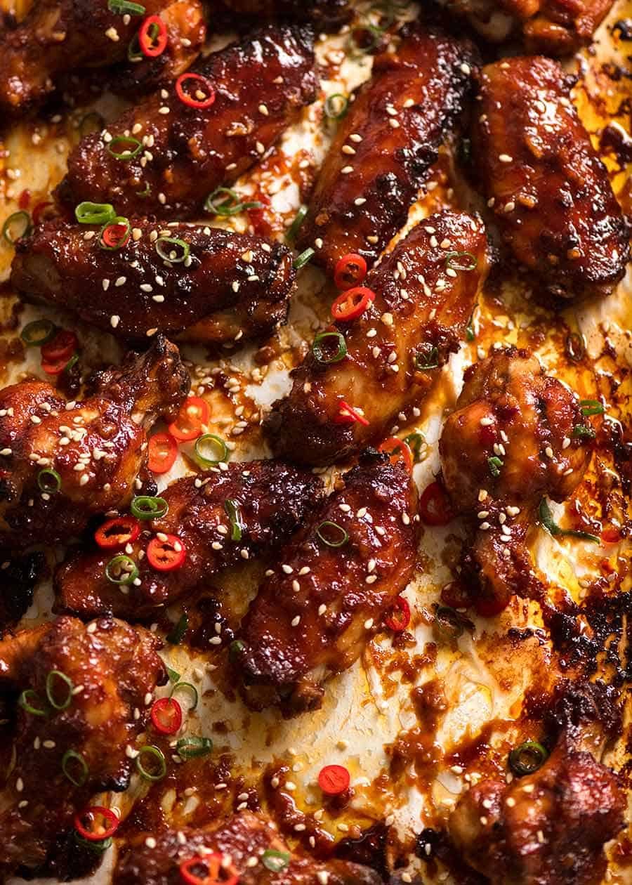 Sticky Baked Chinese Chicken Wings | RecipeTin Eats