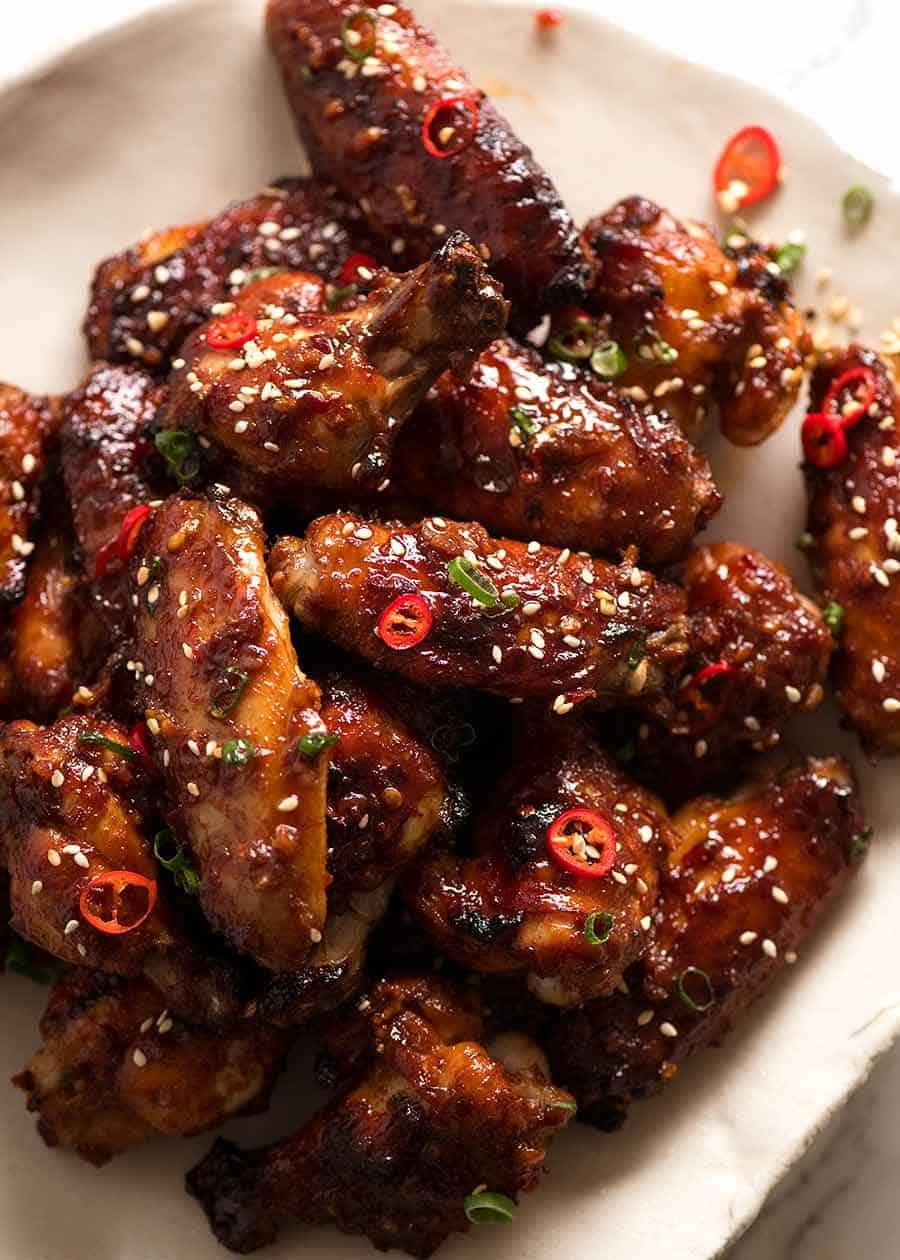 Sticky Baked Chinese Chicken Wings | RecipeTin Eats