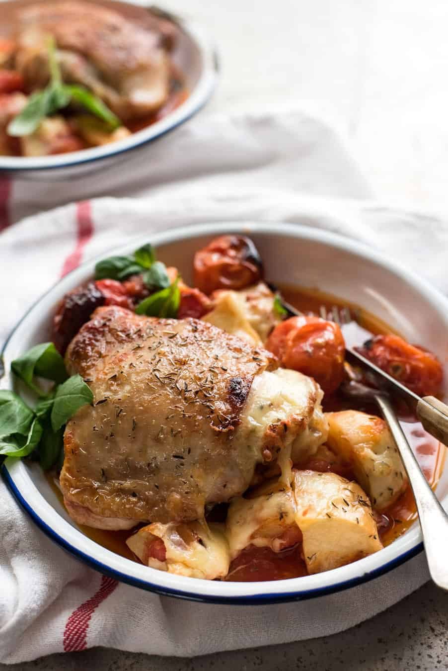 Baked Italian Chicken with Potatoes | RecipeTin Eats