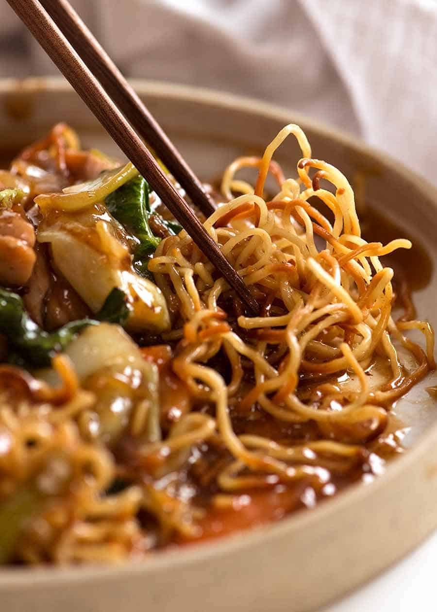Chinese Crispy Noodles (Chow Mein) | RecipeTin Eats