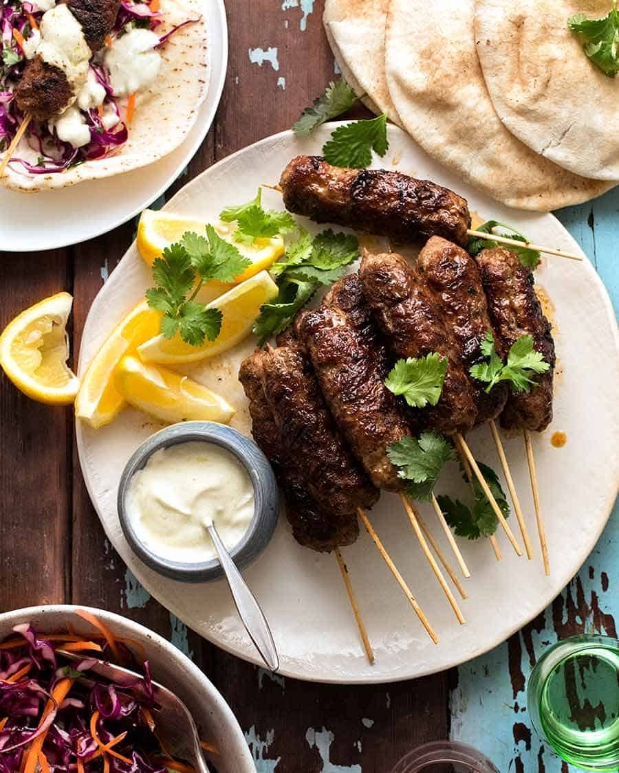 Lamb Koftas with Yoghurt Dressing | RecipeTin Eats