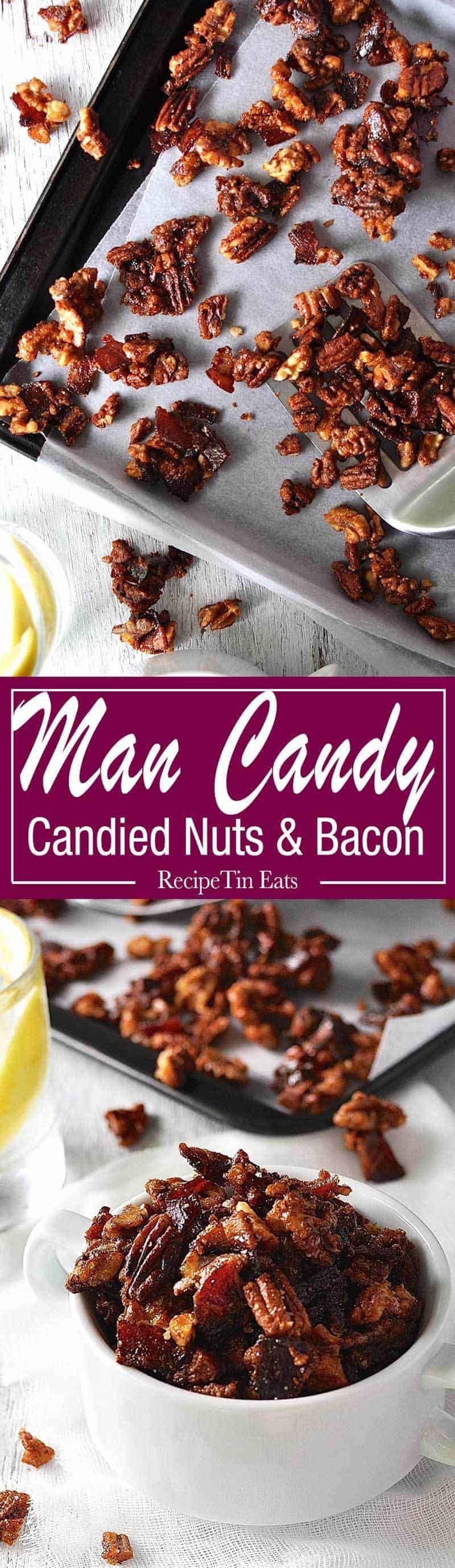 Man Candy: Candied Bacon and Nuts | RecipeTin Eats