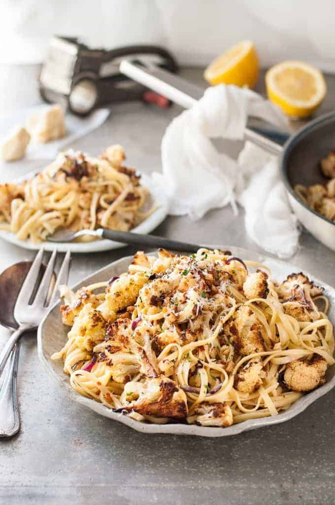 Garlic Butter Cauliflower Pasta with Pangrattato | RecipeTin Eats