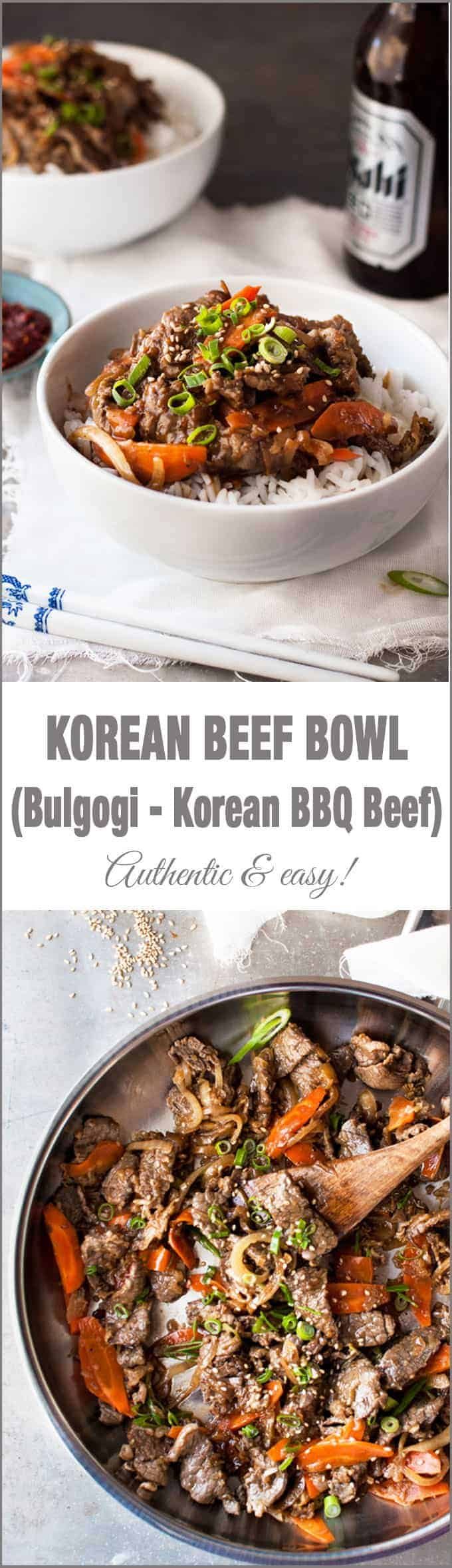 Korean Beef Bowl (Bulgogi - Korean BBQ Beef) | RecipeTin Eats