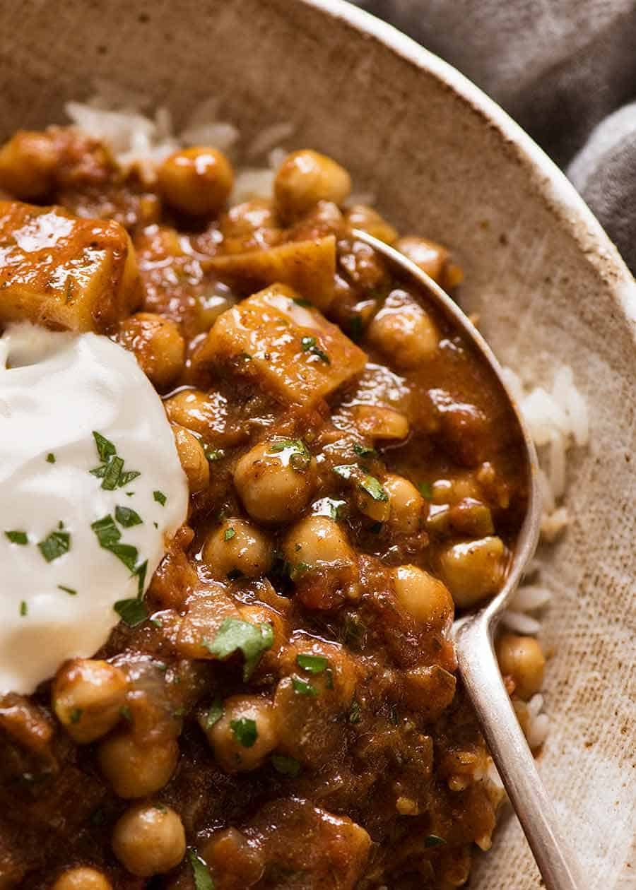 Kikert Curry med Potet (Chana Aloo Karri) | Hi-Tech