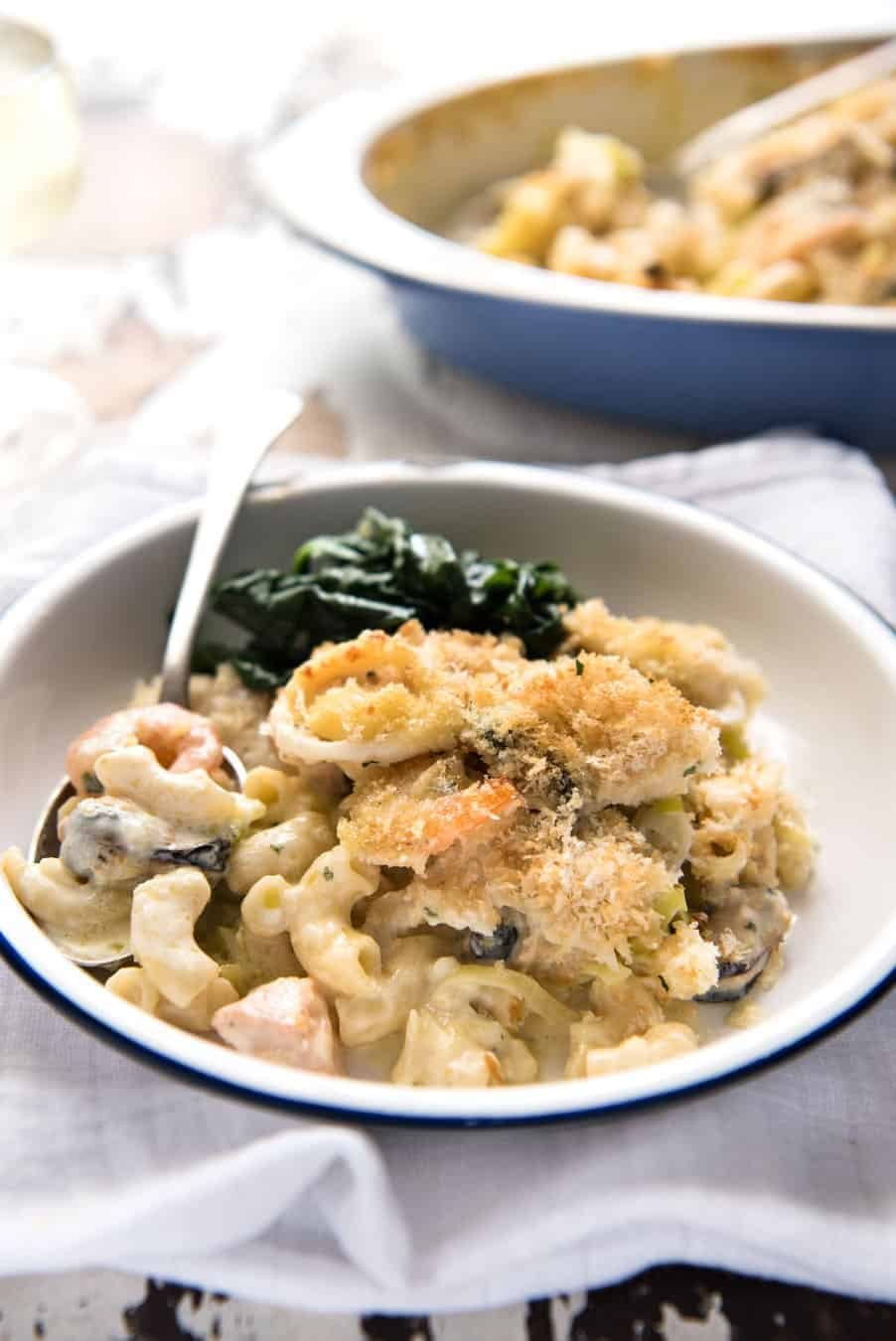 Seafood Gratin Pasta Bake | RecipeTin Eats