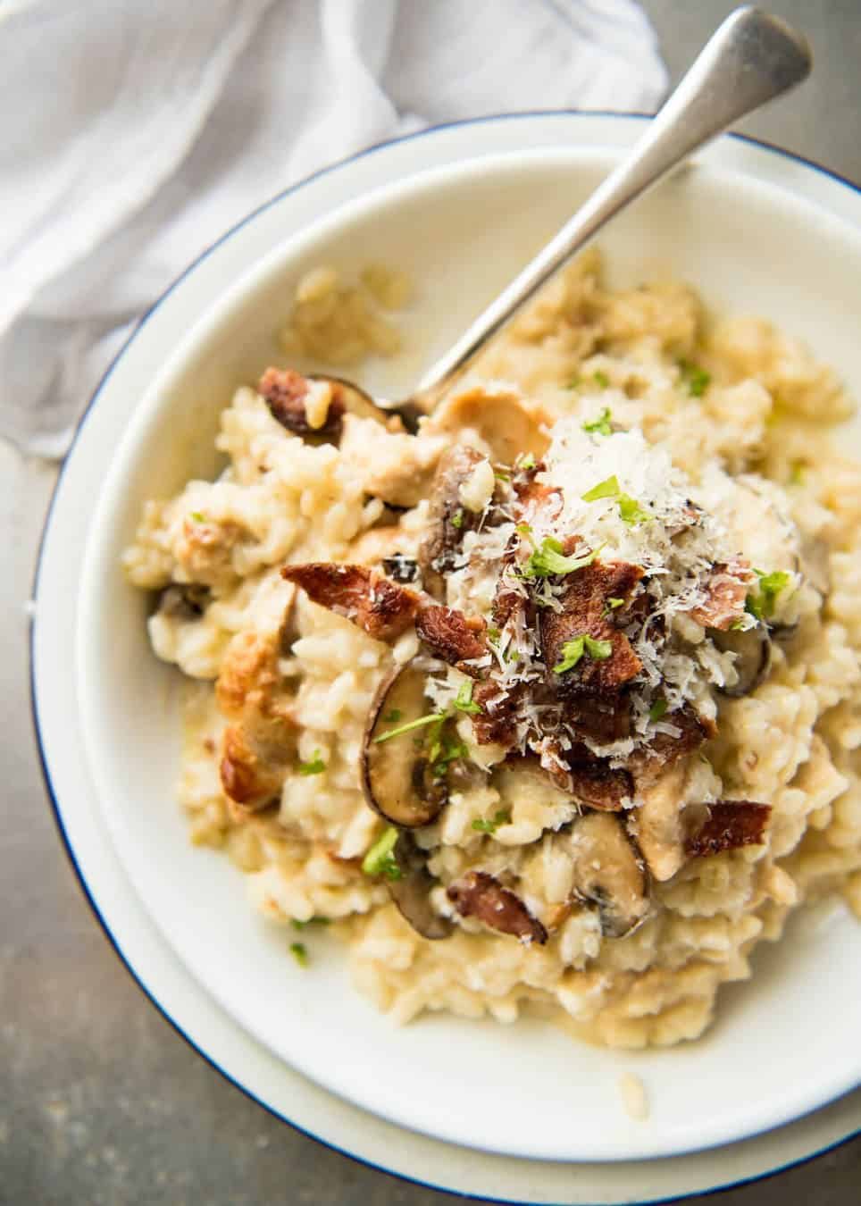 Chicken and Mushroom Risotto | RecipeTin Eats