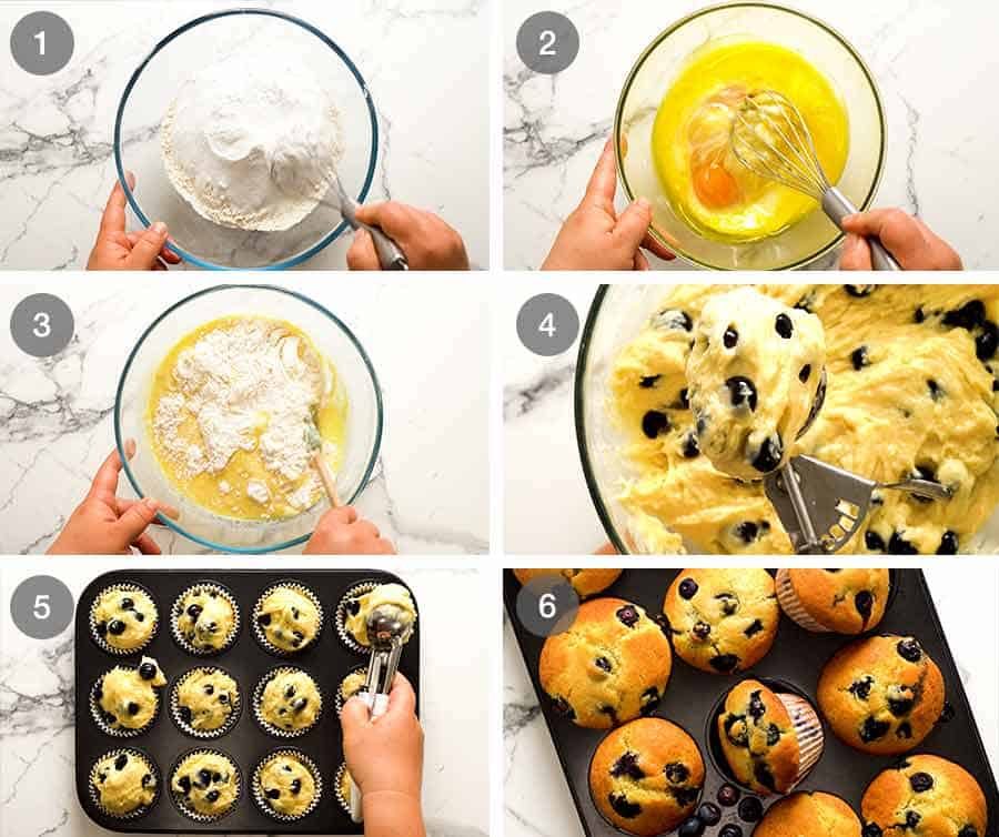 Blueberry Muffins (ultra moist!) | RecipeTin Eats