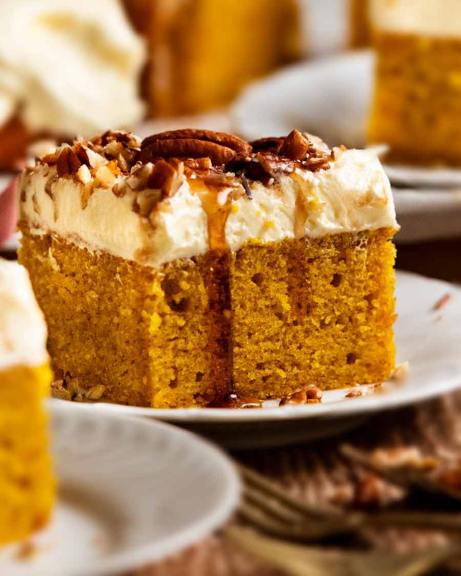 Pumpkin Cake With Cream Cheese Frosting Recipetin Eats