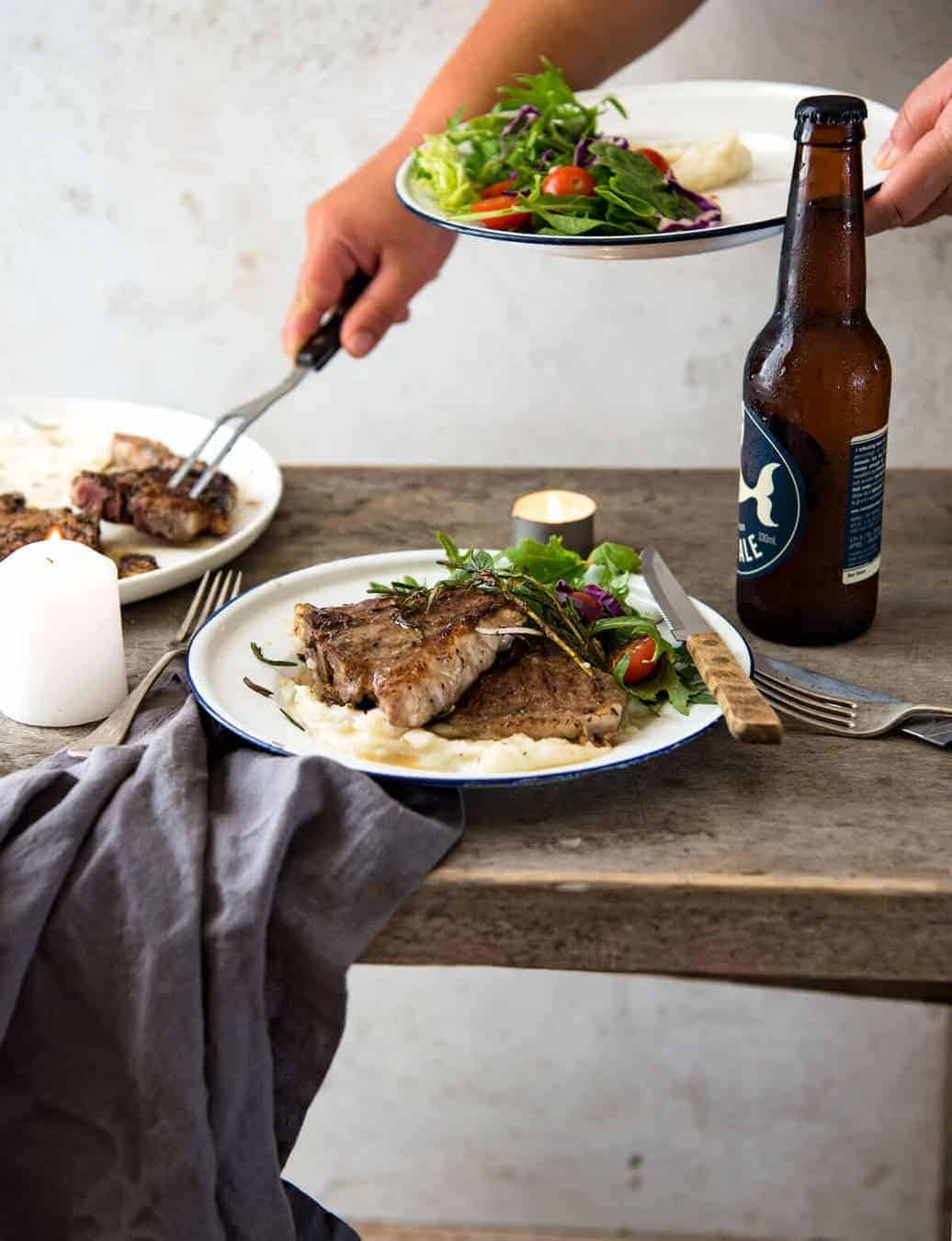 Rosemary Garlic Grilled Lamb Chops | RecipeTin Eats