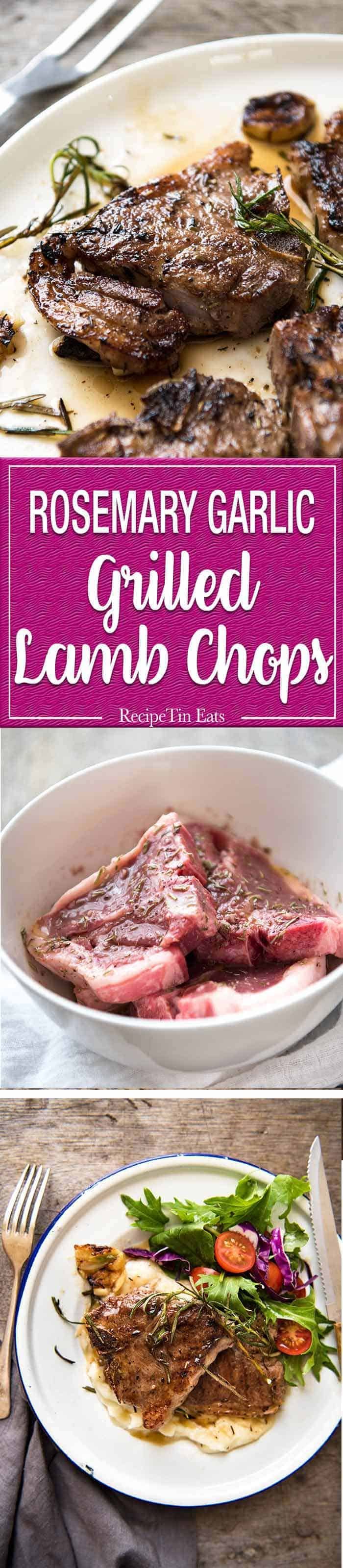Rosemary Garlic Grilled Lamb Chops | RecipeTin Eats