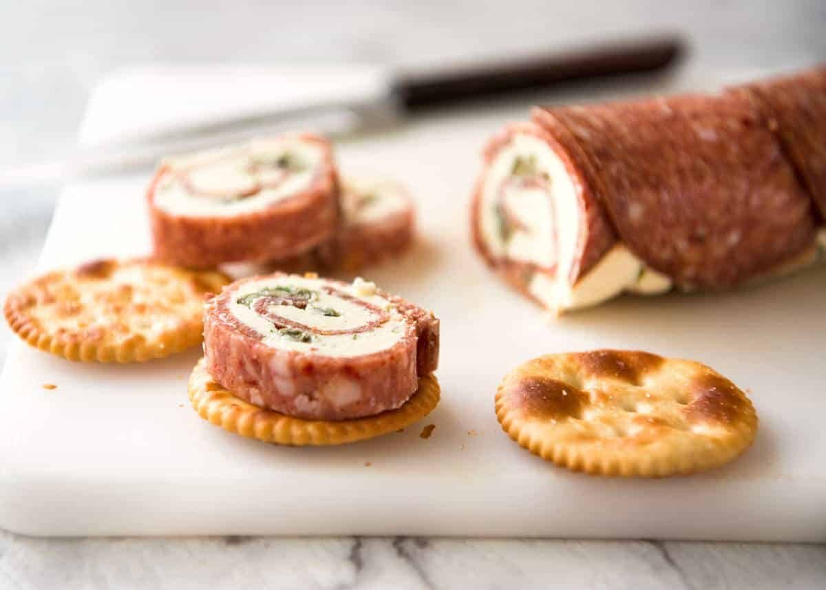 Salami Cream Cheese Roll | RecipeTin Eats