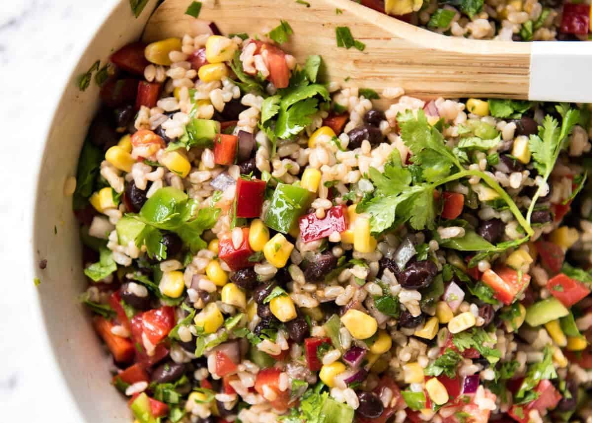 Cowboy Rice Salad | RecipeTin Eats