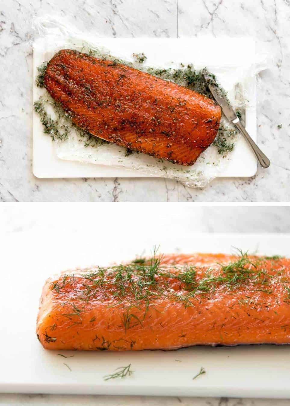 Cured Salmon Gravlax (crazy easy!) | RecipeTin Eats