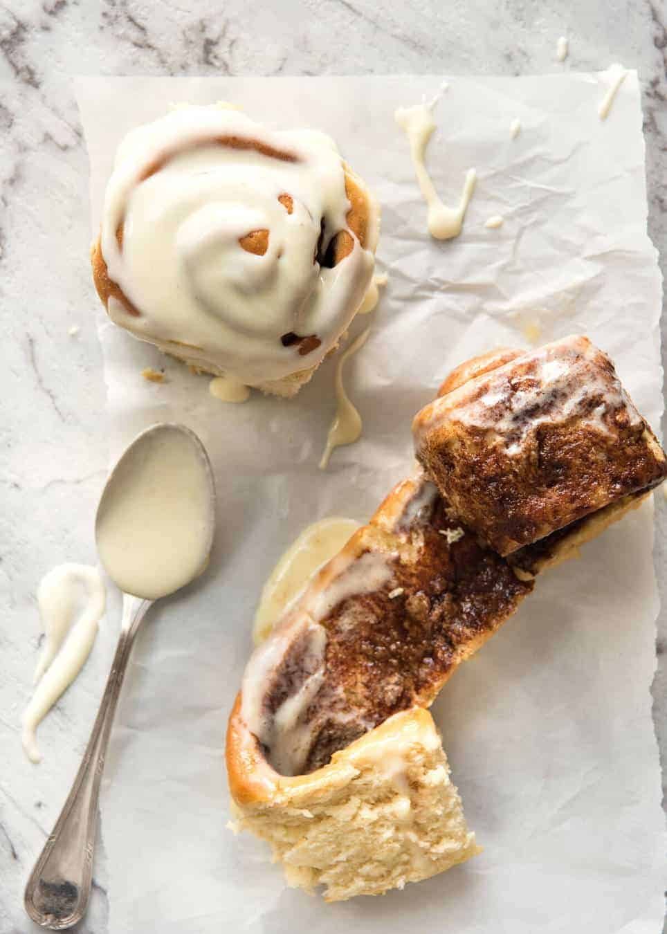 No Knead Cinnamon Rolls | RecipeTin Eats