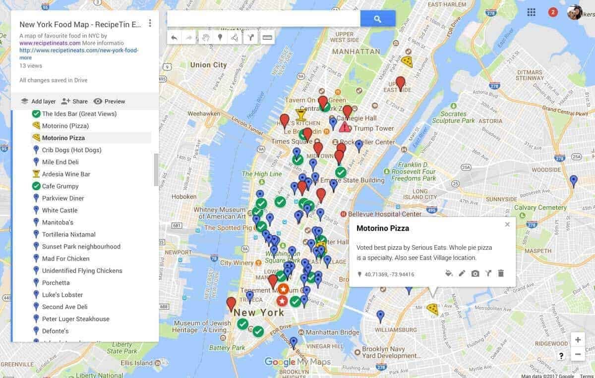 New York Food Map (Use It on the go!) | RecipeTin Eats