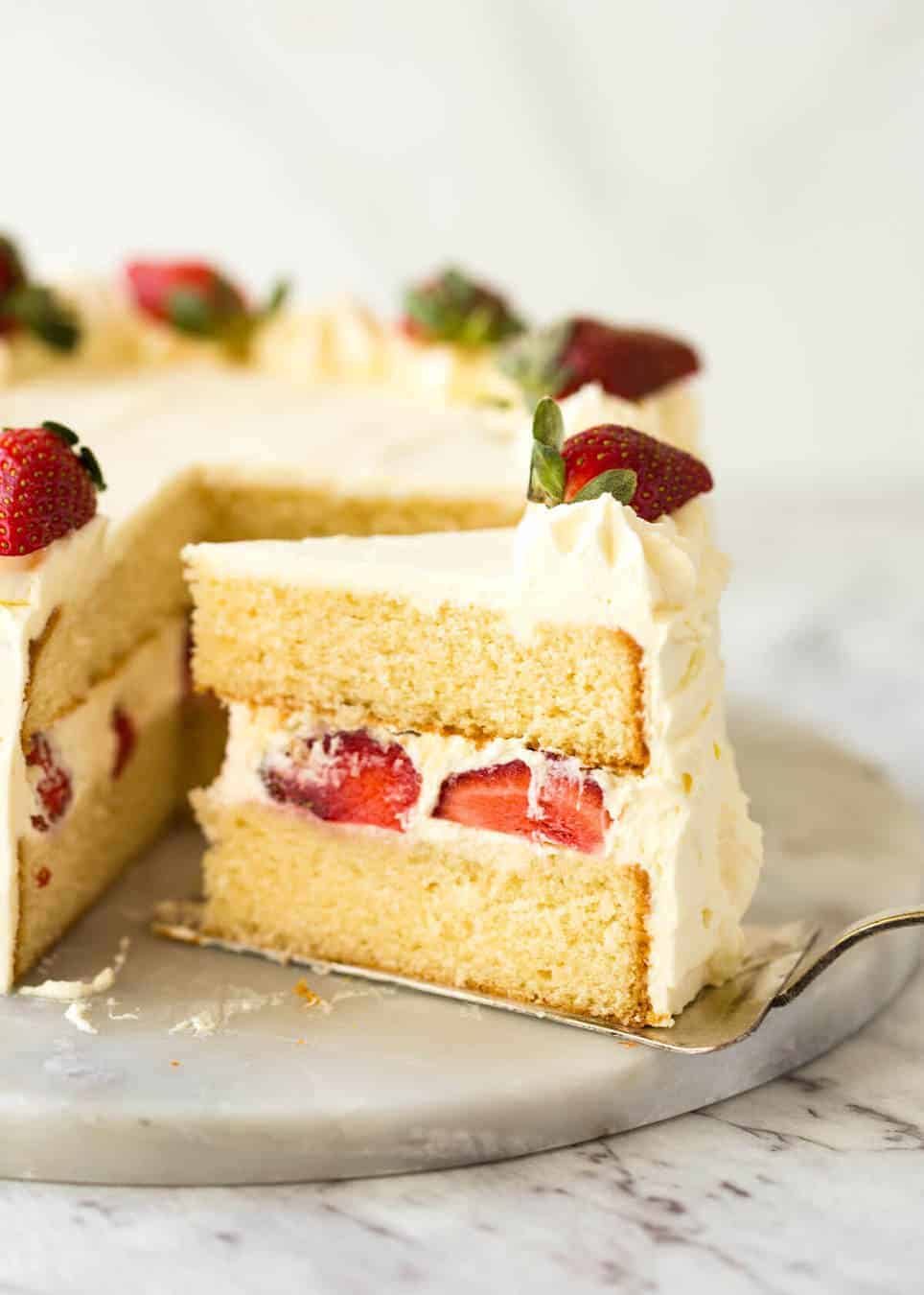 Butter Cake (sponge cake) | RecipeTin Eats