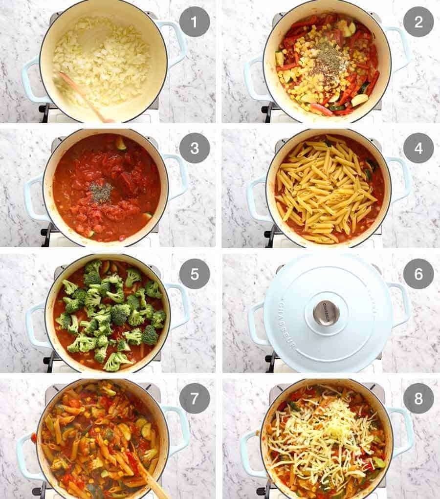 Vegetable Pasta - One Pot! | RecipeTin Eats