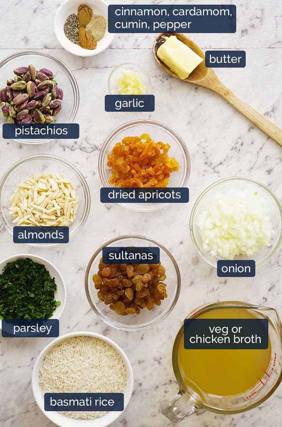 Rice Pilaf with Nuts and Dried Fruit | RecipeTin Eats