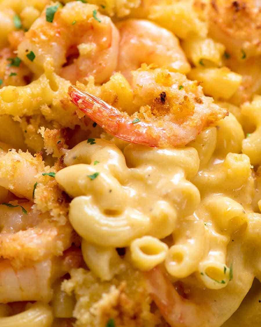 Garlic Shrimp Mac and Cheese | RecipeTin Eats