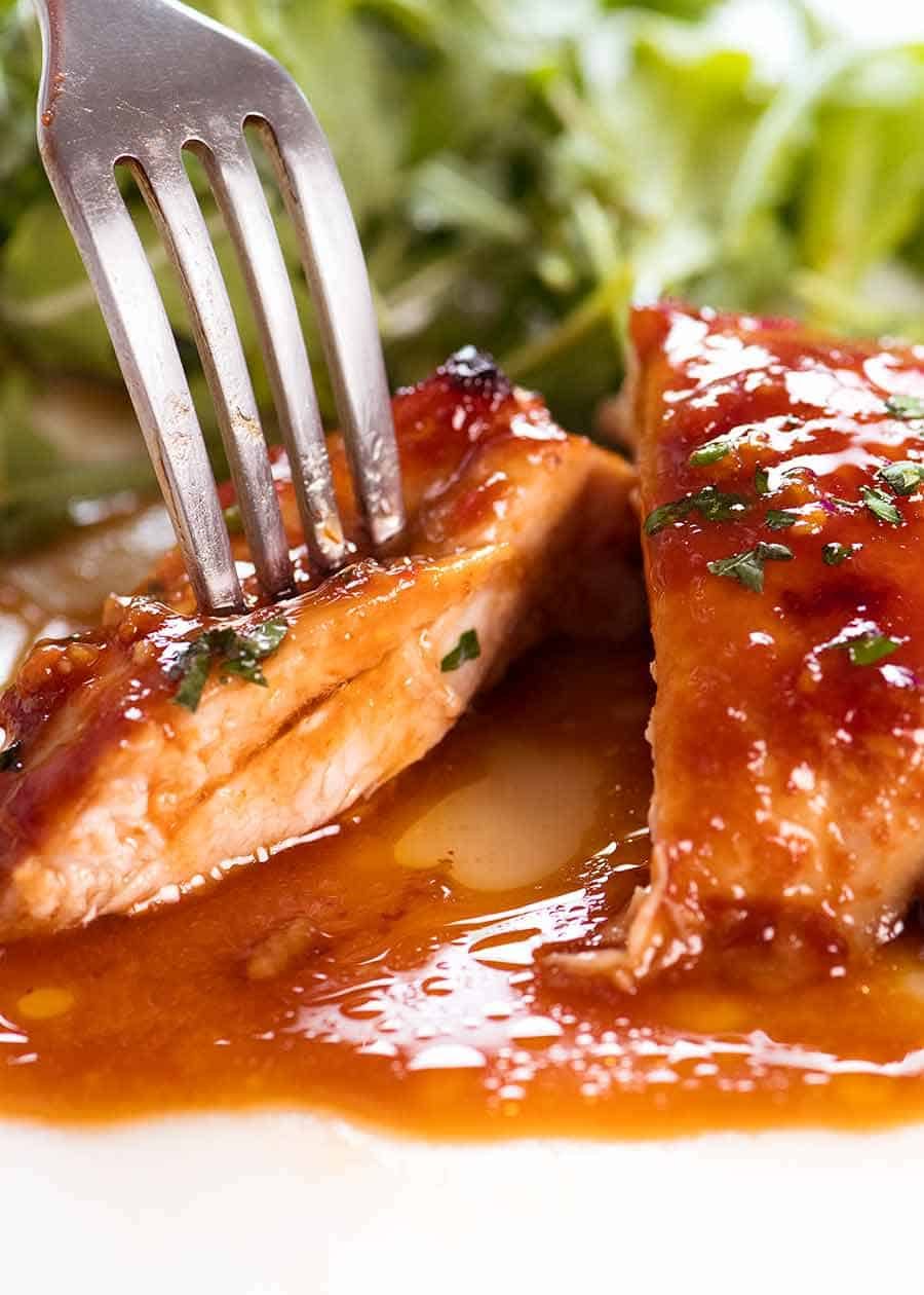 Sticky Baked Chicken Thighs | RecipeTin Eats