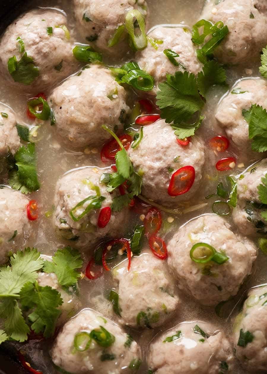 Pork Meatballs for Banh Mi | RecipeTin Eats
